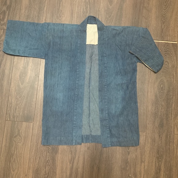 Vintage | Jackets & Coats | Vintage Japanese Cotton Denim Robe | Poshmark